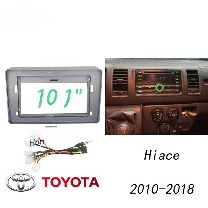 Honxun 10.1 inch android head unit casing 2din radio frame stereo panel ...