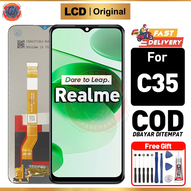LCD Realme C35 Original Touchscreen Genuine Fullset Original Compatible ...