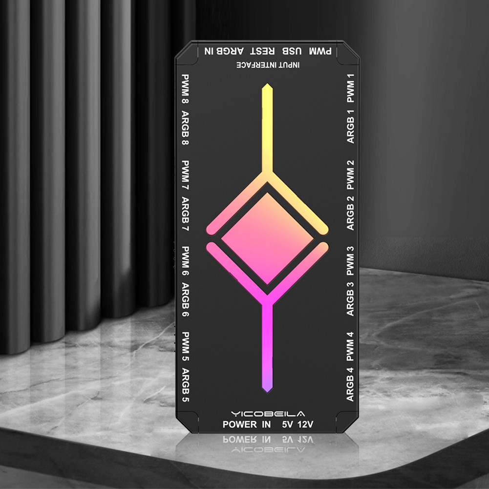 5V 3PIN ARGB 4PIN PWM Hub PWM Fan Hub SATA Power Supply ARGB/PWM Hub ...