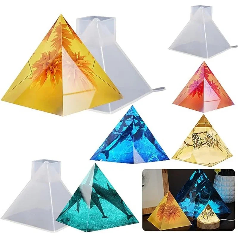 Pyramid Resin Molds Silicone 3D, Pyramid Epoxy Molds Set Pyramid ...