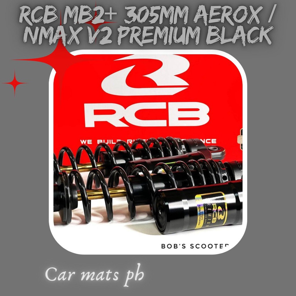 RCB MB2+ plus aerox/nmax v2 305mm (G-bk) bk/gl | Shopee Philippines