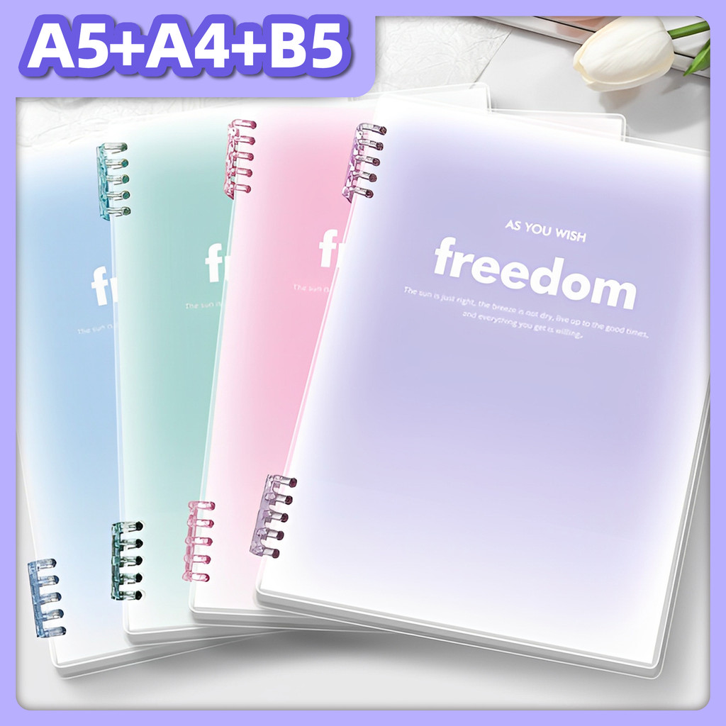 A5/B5 Morandi Coil Notebook Loose Detachable leaf Notebook Aesthetic ...