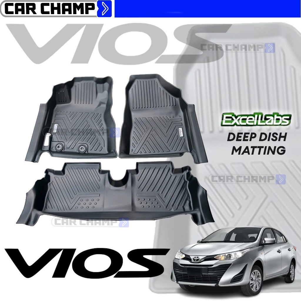 Toyota Vios Prime 2019 to 2025 5D EXCELLENT Deep Dish Matting Thailand ...