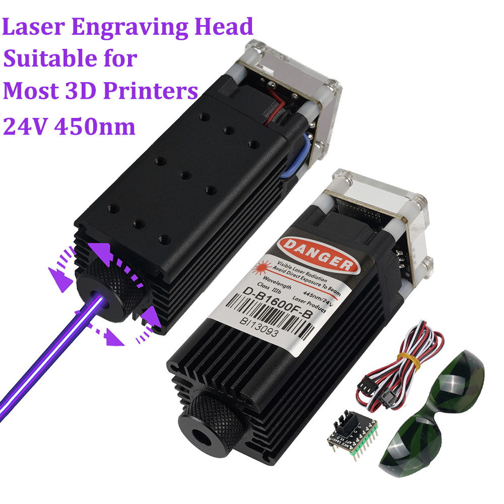 24V 450nm Laser Engraving Head For KP3S PRO Ender 3 Ender 5 CR10 ...