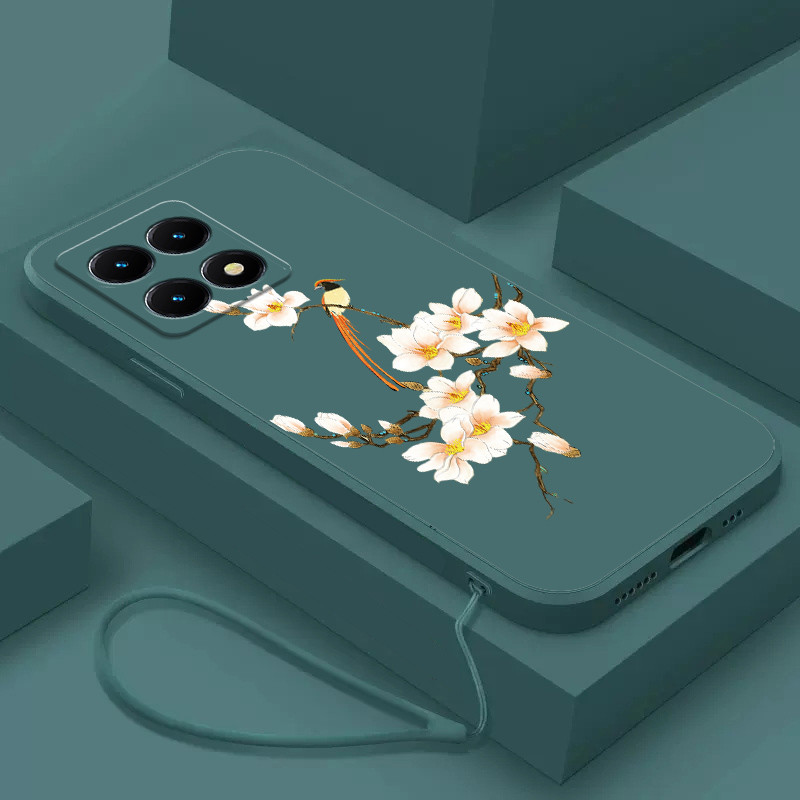 TPU drawing flowers and birds Honor X8A-Honor X8B-Honor X6A-Honor X6 ...