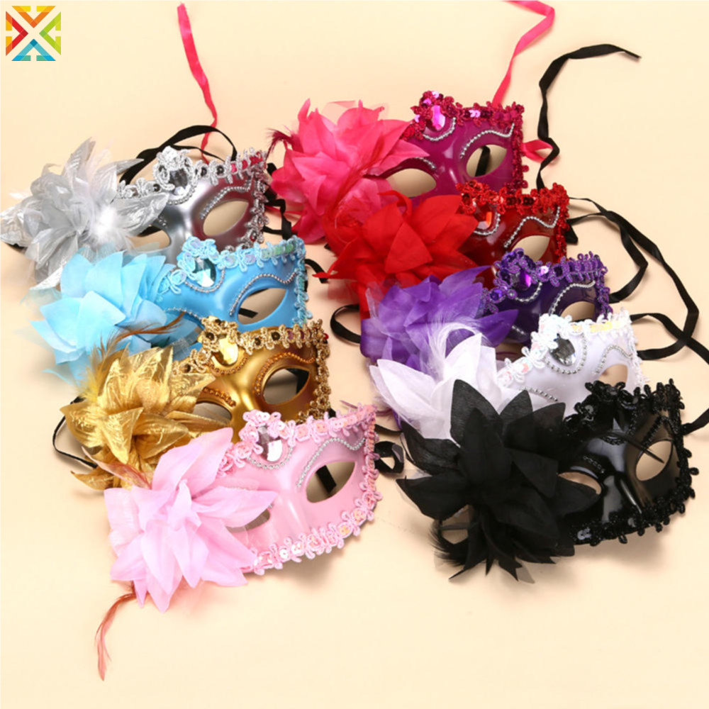 Princess Mask Masquerade Large Lily Mask Prom Princess Sexy Dress Up ...