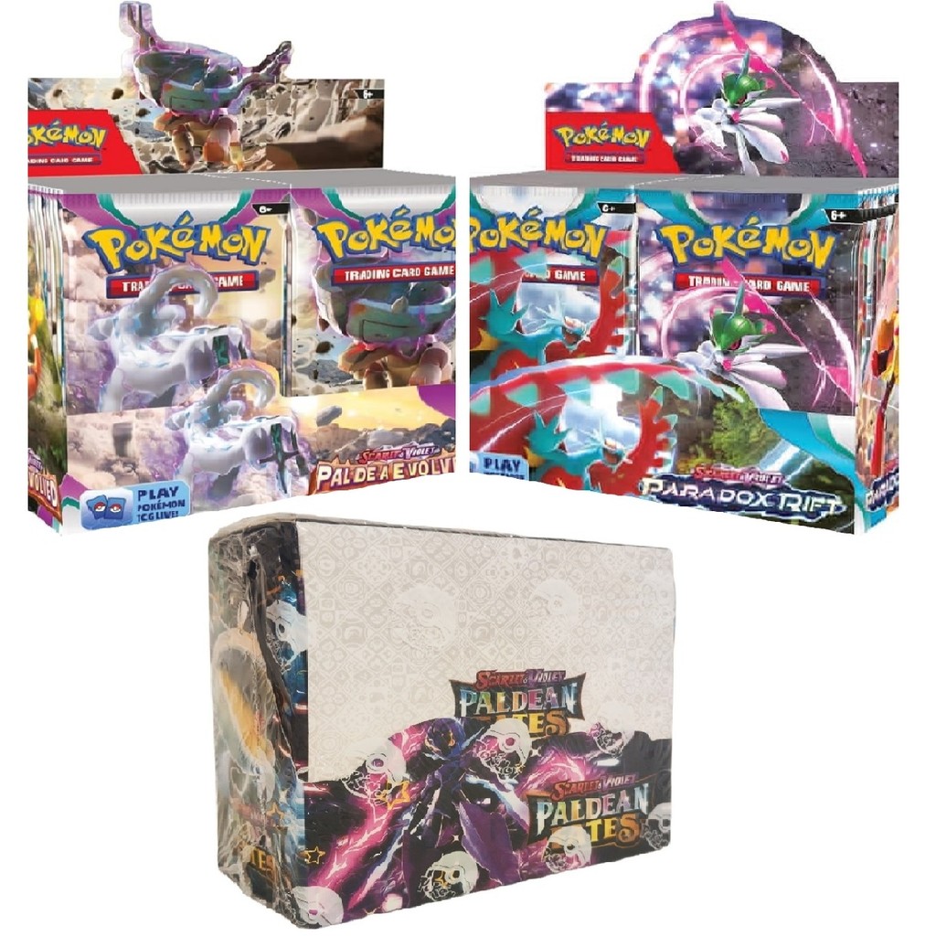 324pcs Pokemones Paldea Evolved Paldean Fates Paradox Rift Booster Box ...