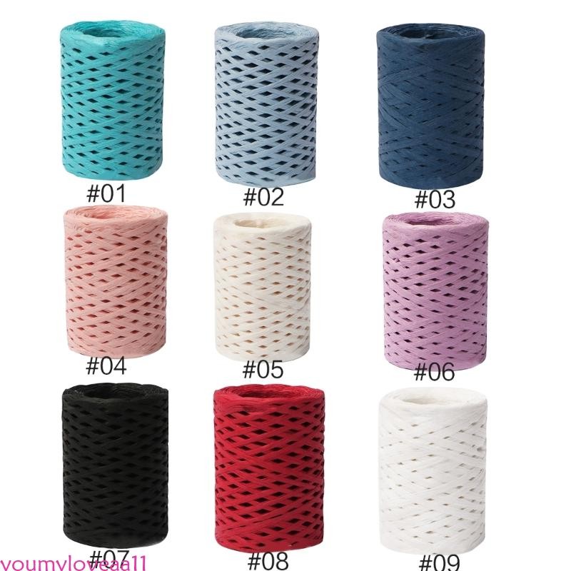 youmyloveaa Christmas Raffia Ribbon For Raffia Yarn For Crocheting Hats ...
