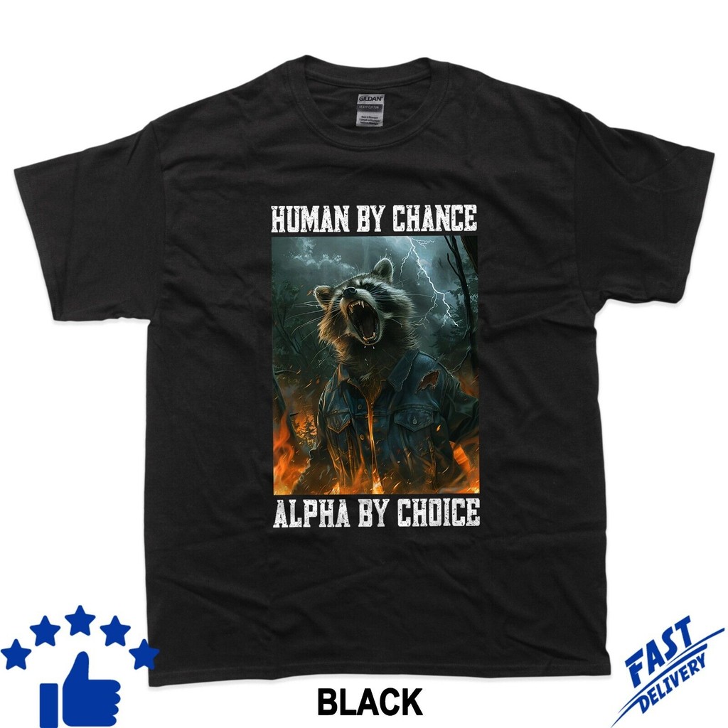 Cringy Alpha Wolf Parody Cringe Funny Alpha Raccoon T-Shirt | Shopee ...