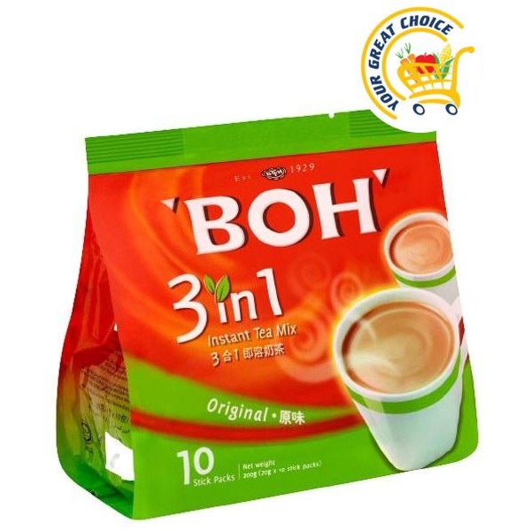 Boh Instant Tea Mix 3 In 1 20g X 10’s | Shopee Philippines