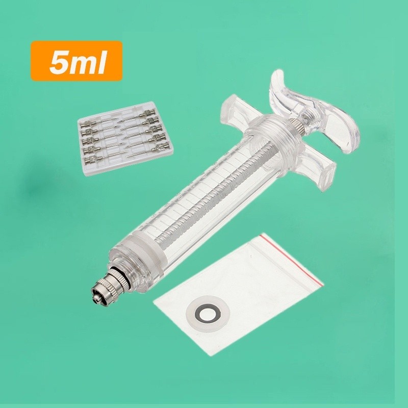 10/20/50ml Fiberglass syringe Heavy duty pig syringe+1 Dozen Assorted ...