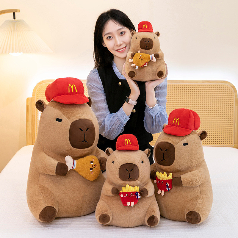 French Fries Kabibara Plush Toy Doll New Chicken Leg Capybara Doll ...