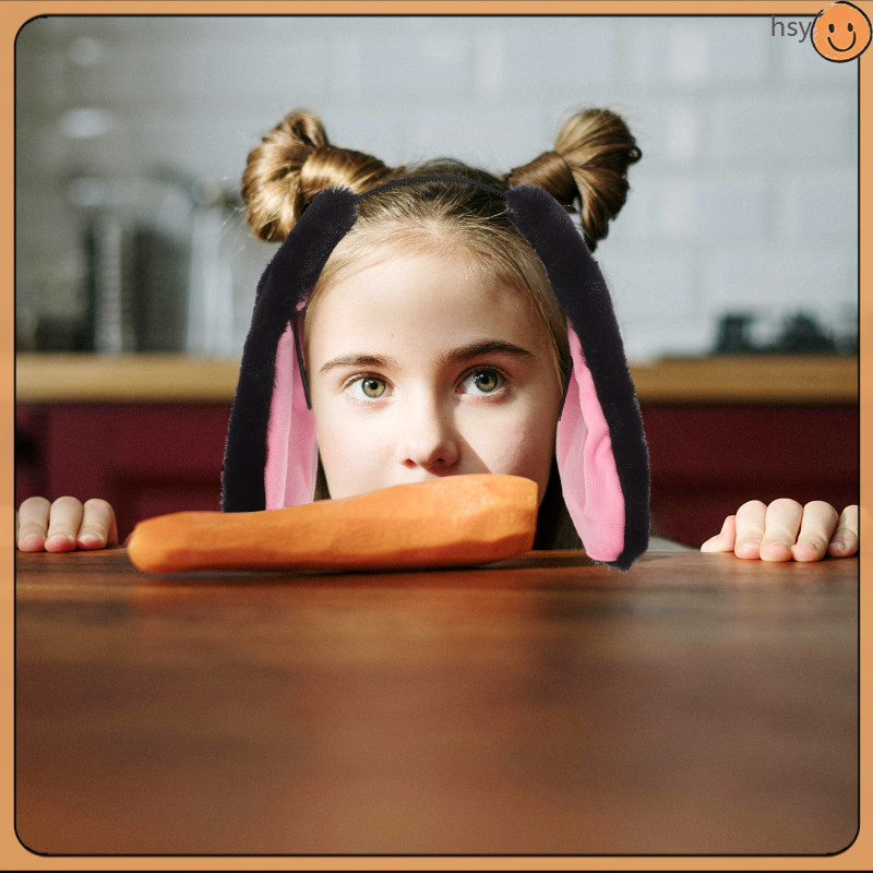 Furry Rabbit Ears Headband Cute Bunny Ear Headpiece Cosplay Party ...