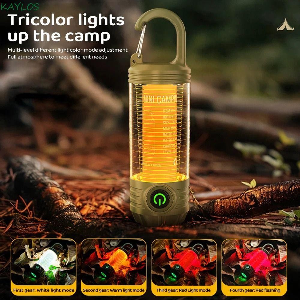 KAYLOS Camping Flashlight, Rechargeable Waterproof Emergency Hanging ...