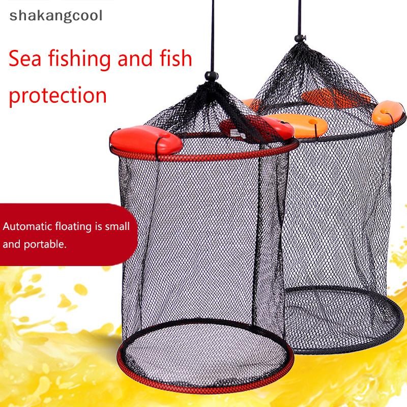 SCPH Portable Mesh Crab Fishing Net Crayfish Lobster Shrimp Trap ...