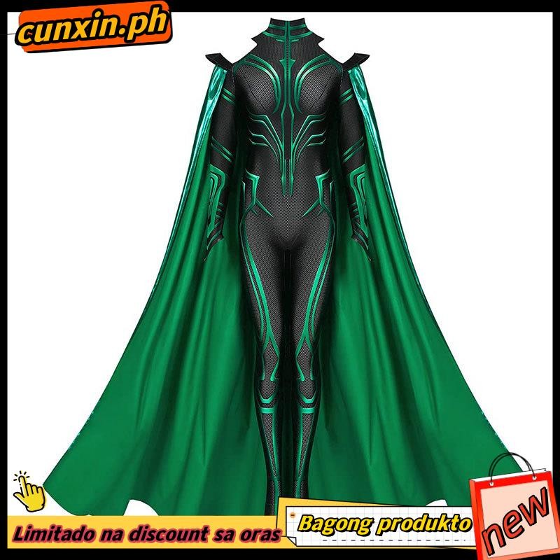 Thor 3 Ragnarok Hela Cosplay Costume Jumpsuit Adult Children's Bodysuit ...