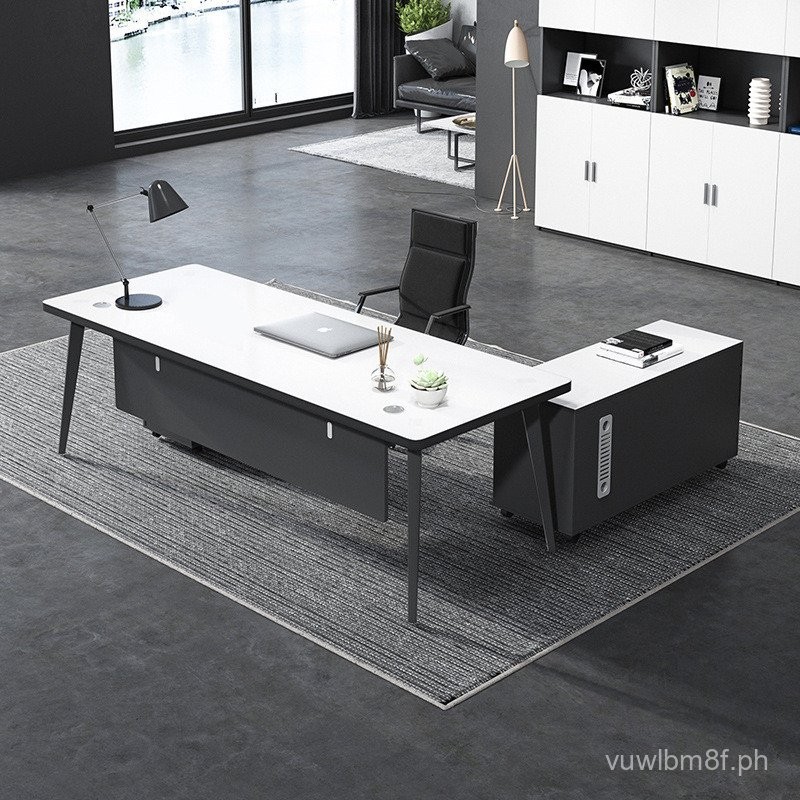 Office Furniture Boss Desk Simple Modern Executive Desk Manager Desk ...
