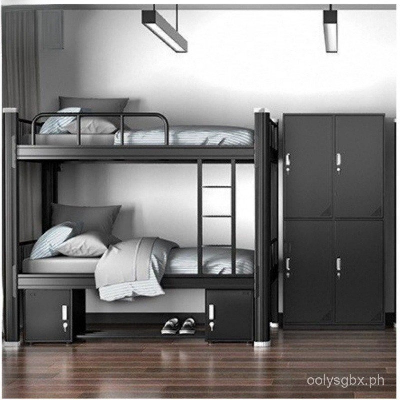 Double-Layer Iron Bunk Bed Upper and Lower Bunk Student Modern Height ...