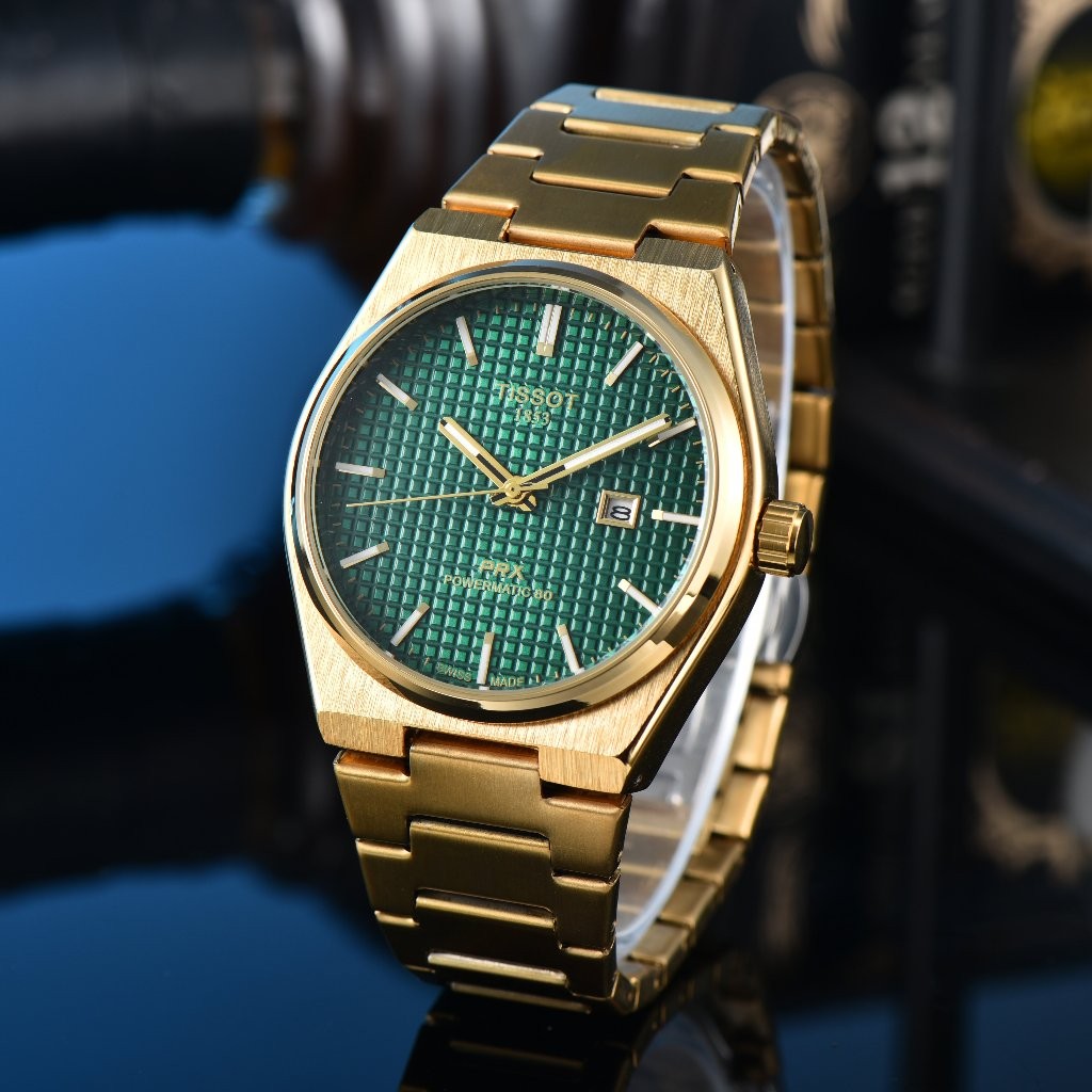 Tissot TISSOT PRX Super Player Series Gold Date Display Waterproof ...