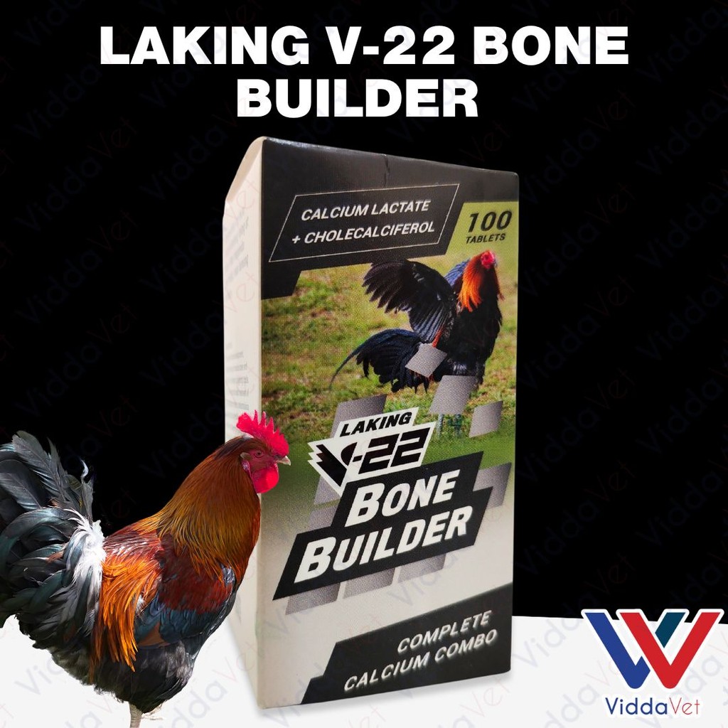 Laking-V22 Bone Builder for Cocks 100tablets | Shopee Philippines