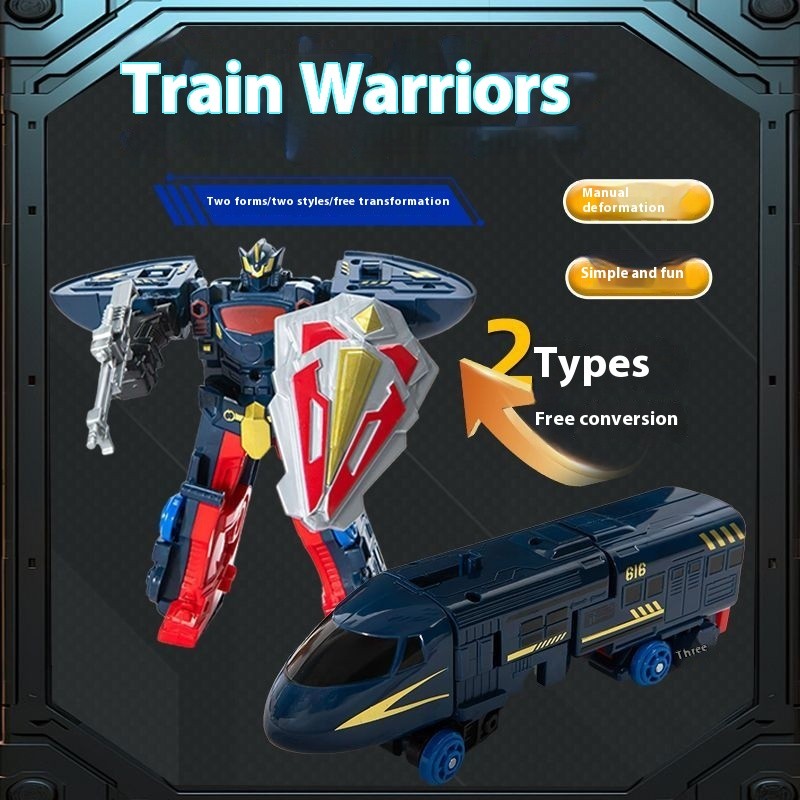 Train Transforming Robot Educational Toys Two Forms Randomly Switch ...