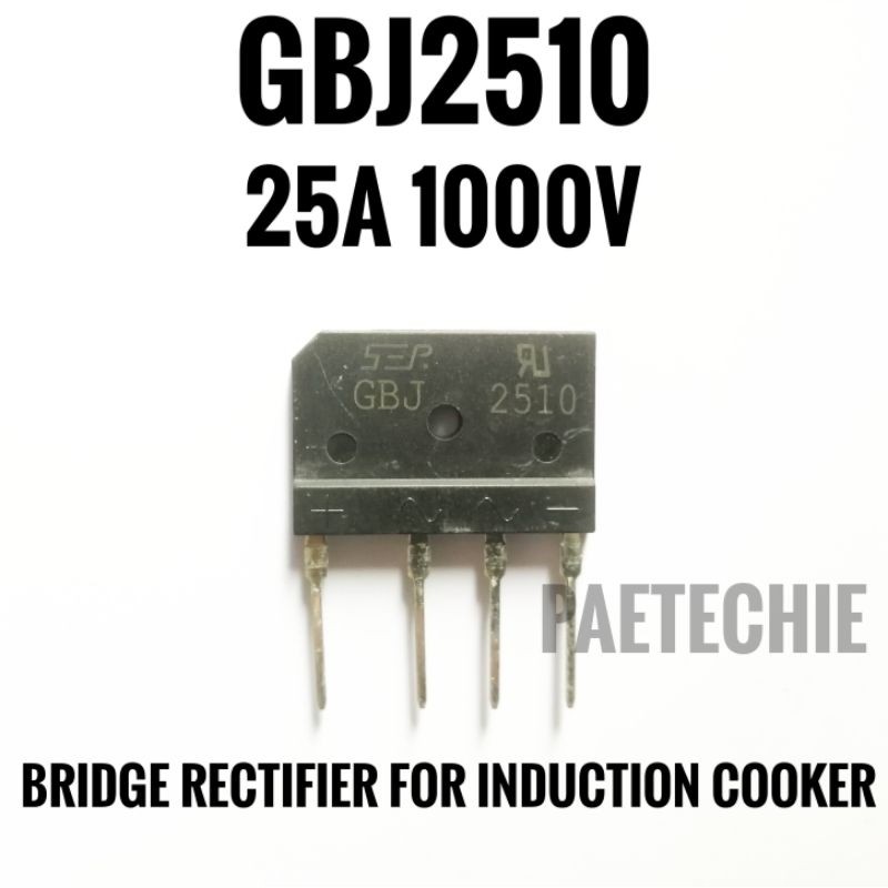 GBJ2510 Diode Bridge Rectifier Induction Cooker 25A 1000V | Shopee ...