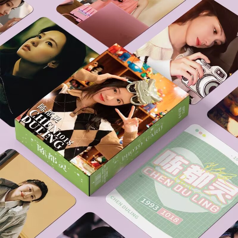 50-55pcs Chinese Drama Actor Chen DuLing Hologram Lomo cards Angel Zhao ...