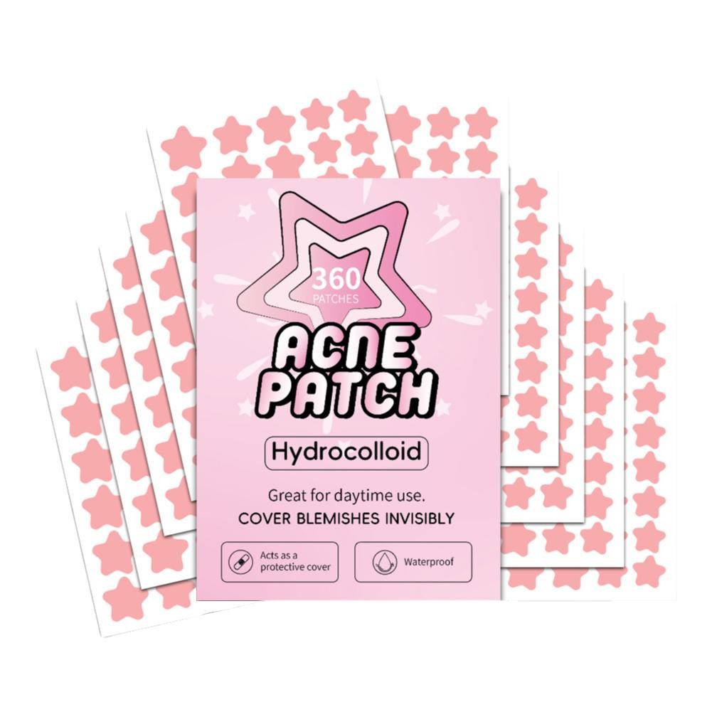 Colorful Acne Sticker PE Acne Concealer Sticker Butterfly Heart Circle ...