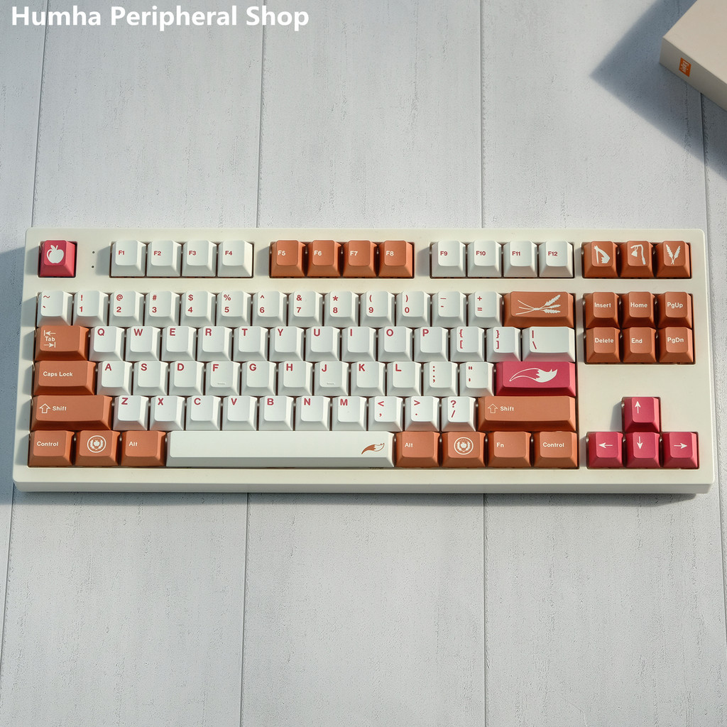 Humha Harvest keycap PBT material Dye-Sublimation Cherry profile Mechanical Keyboard keycap ...