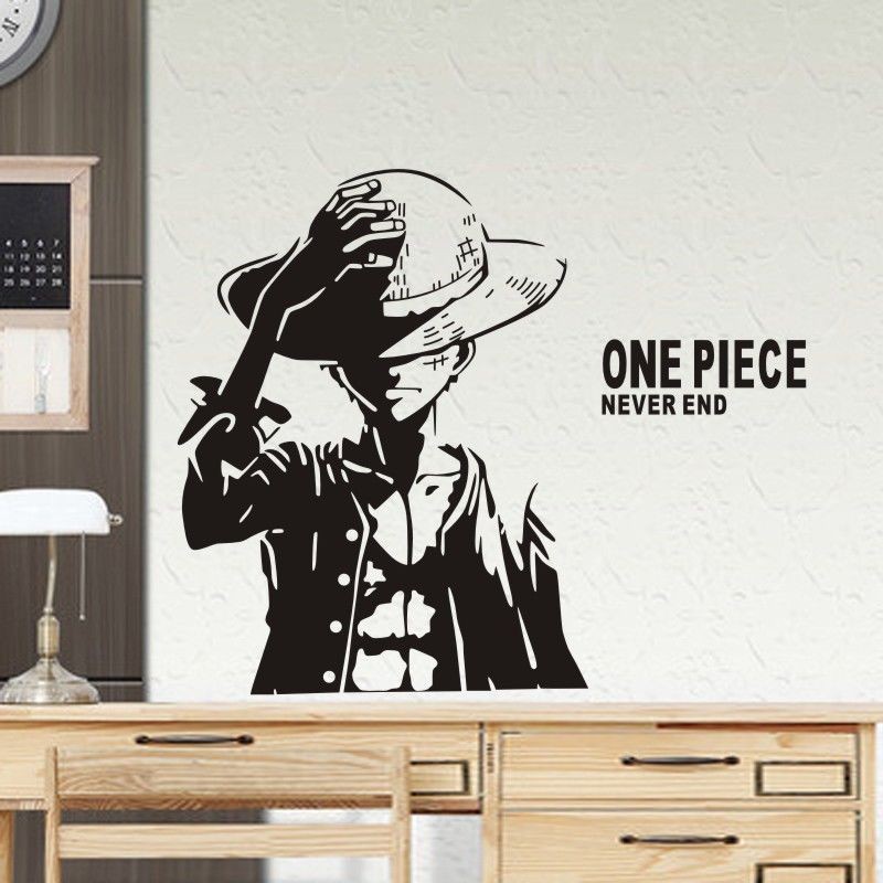 One Piece LUFFY LUFFY Wall Stickers Dormitory Bedroom Anime Paper ...