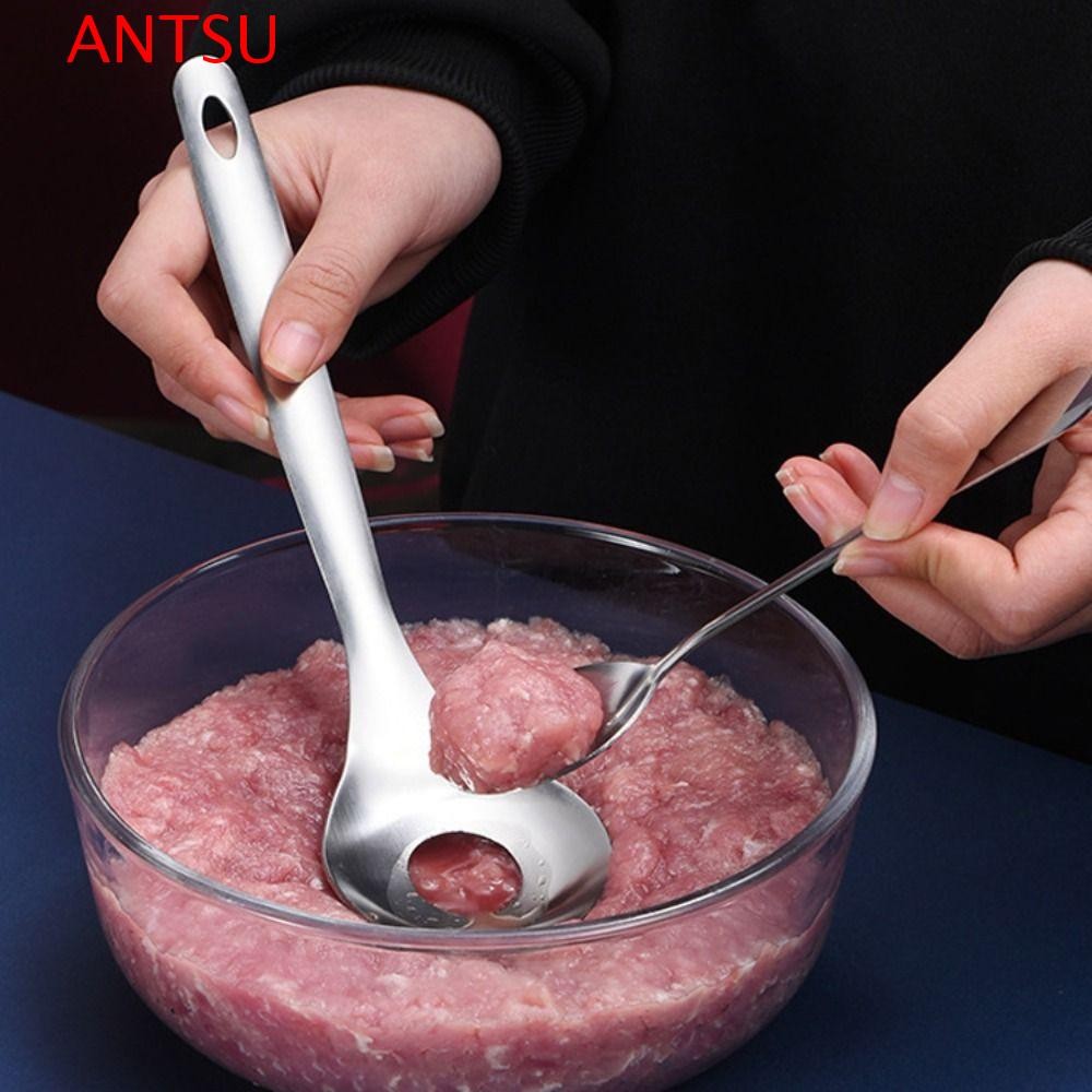 ANTSU Croquettes Meatball Spoon Mold, with Round Hole Non-stick ...