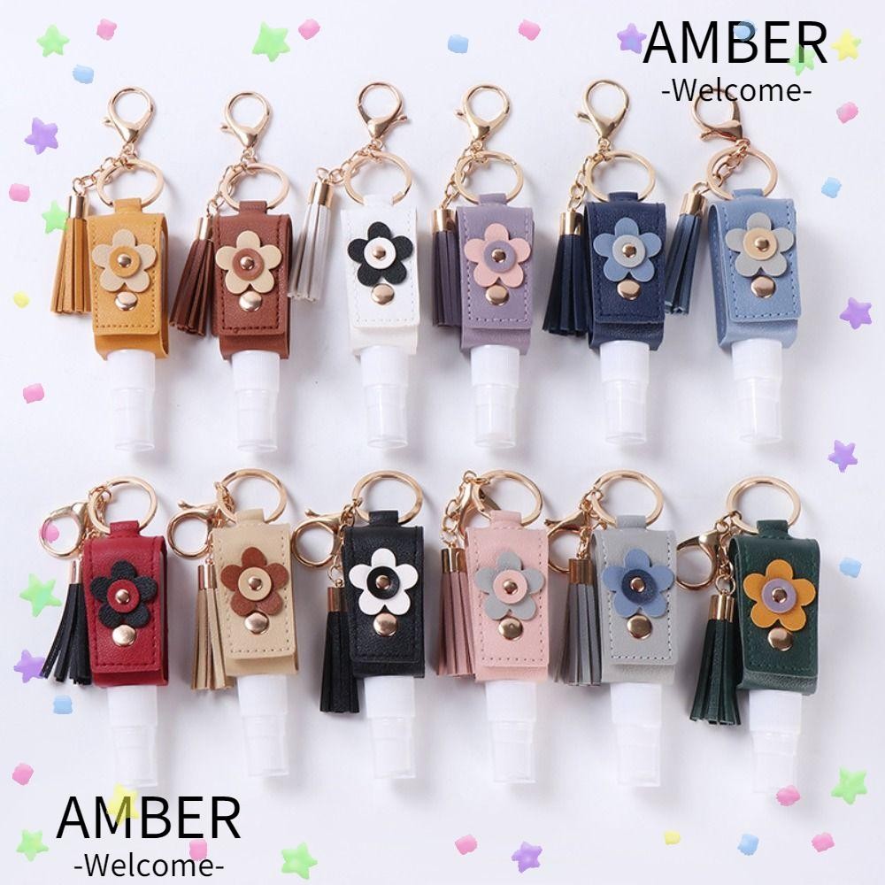 AMBER Refillable Spray Bottle, Portable 30ml Perfume Atomizer, PU Bag ...