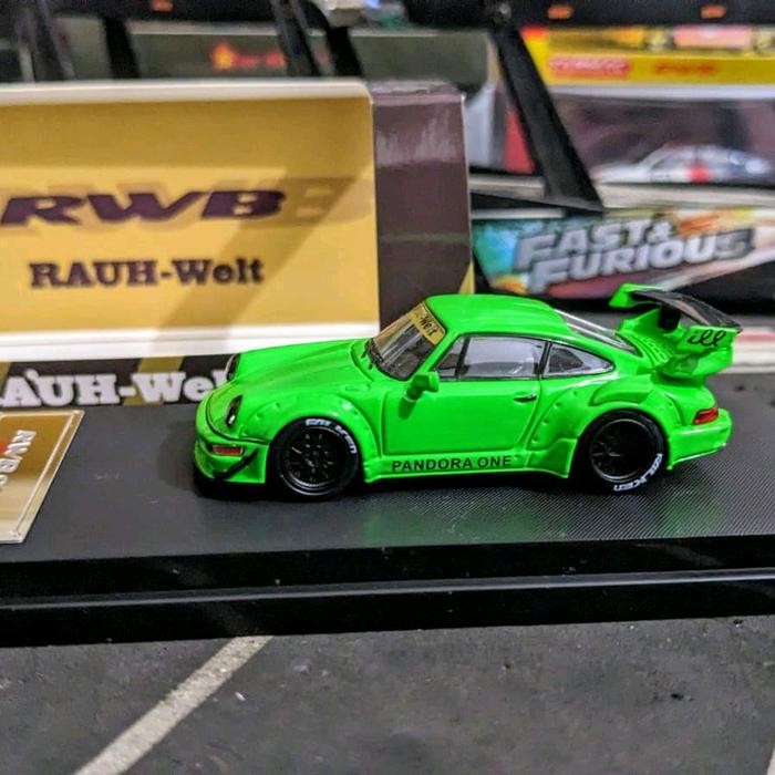 HJ99 Diecast Star Model Porsche RWB 964 Pandora One Green | Shopee ...