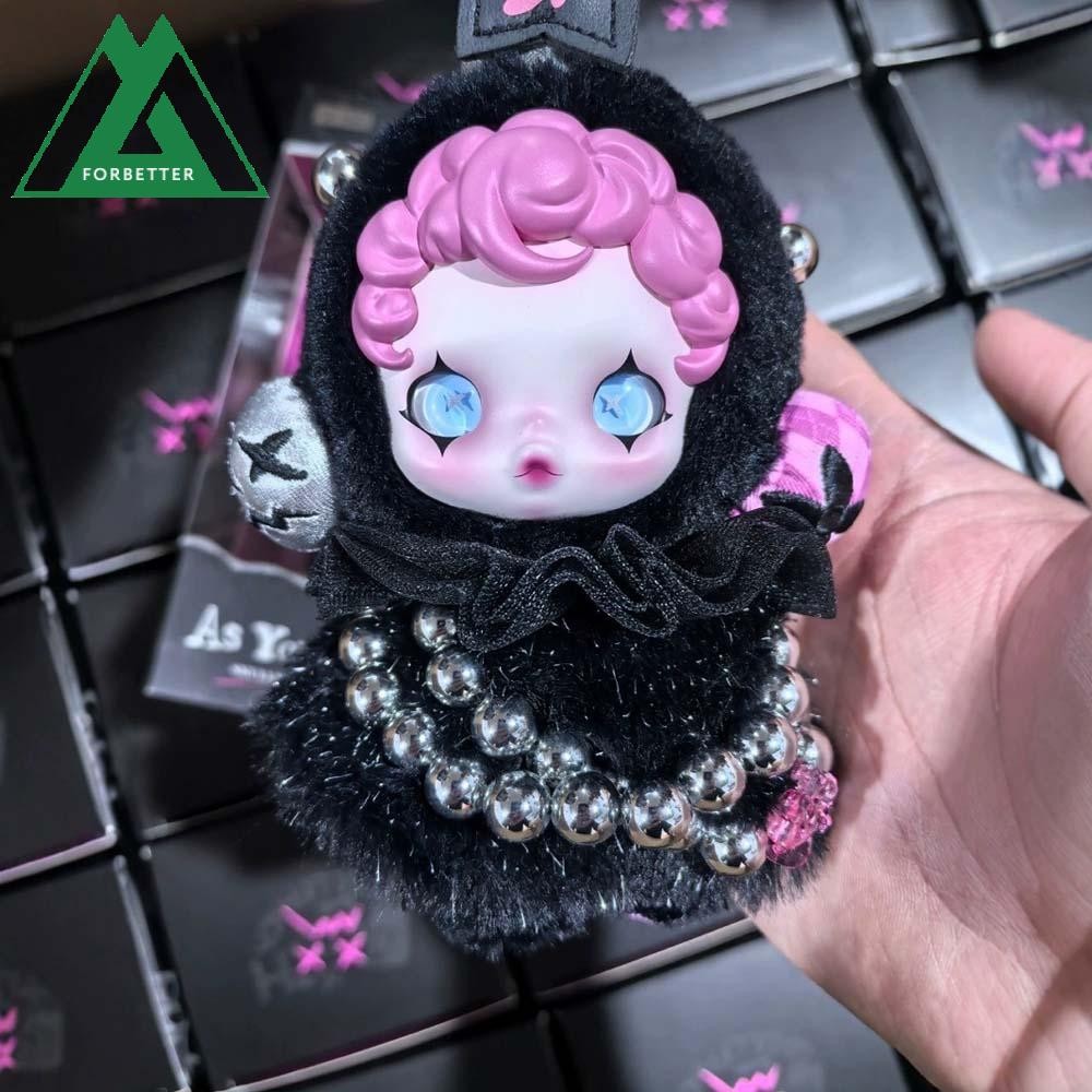 FORBETTER Skullpanda Doll Figurine, Cartoon Pop Mart Keychain ...