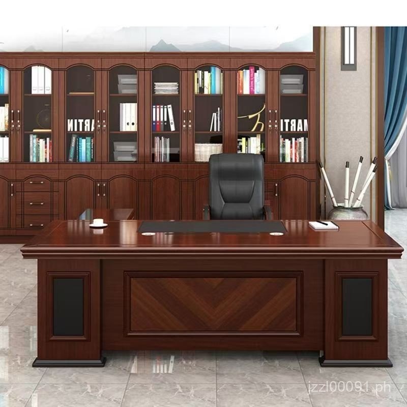 New Middle Class Executive Desk Boss Desk President Desk Bookshelf ...