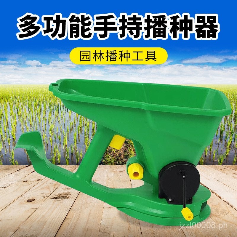 Manual Handheld Seeder for Home Gardening, Small Hand-Cranked Lawn Seed Planter, Farmland Grass ...
