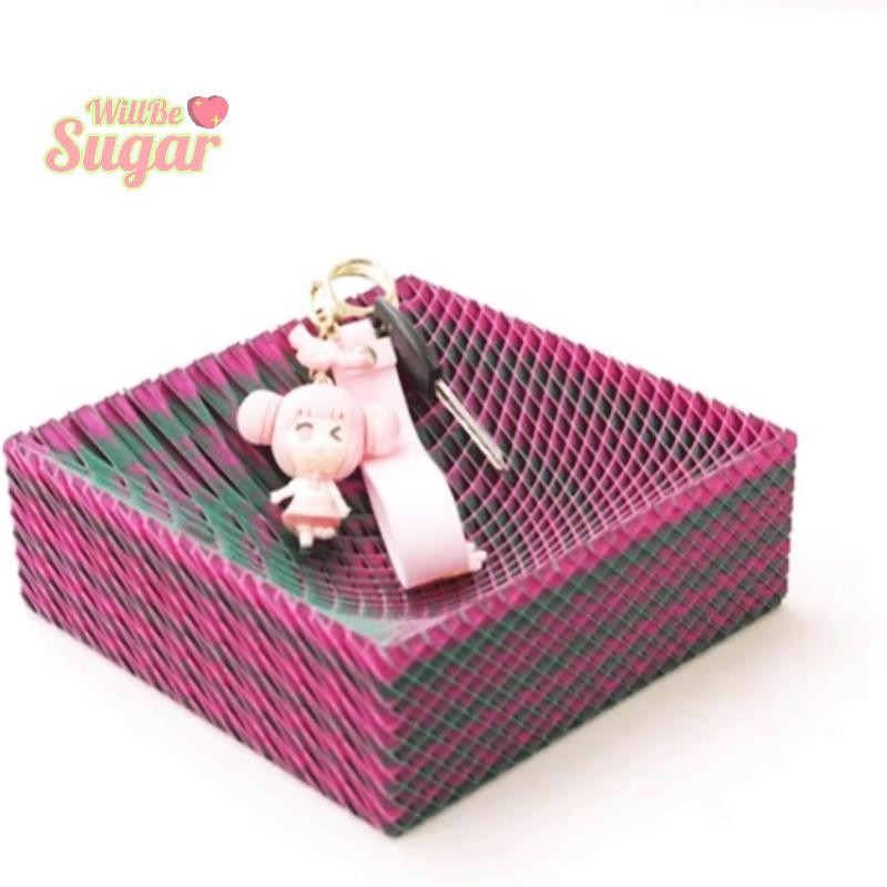 [WillBesugarP] Corrugated Square Tray, Home Decorative Tray, Corruga ...