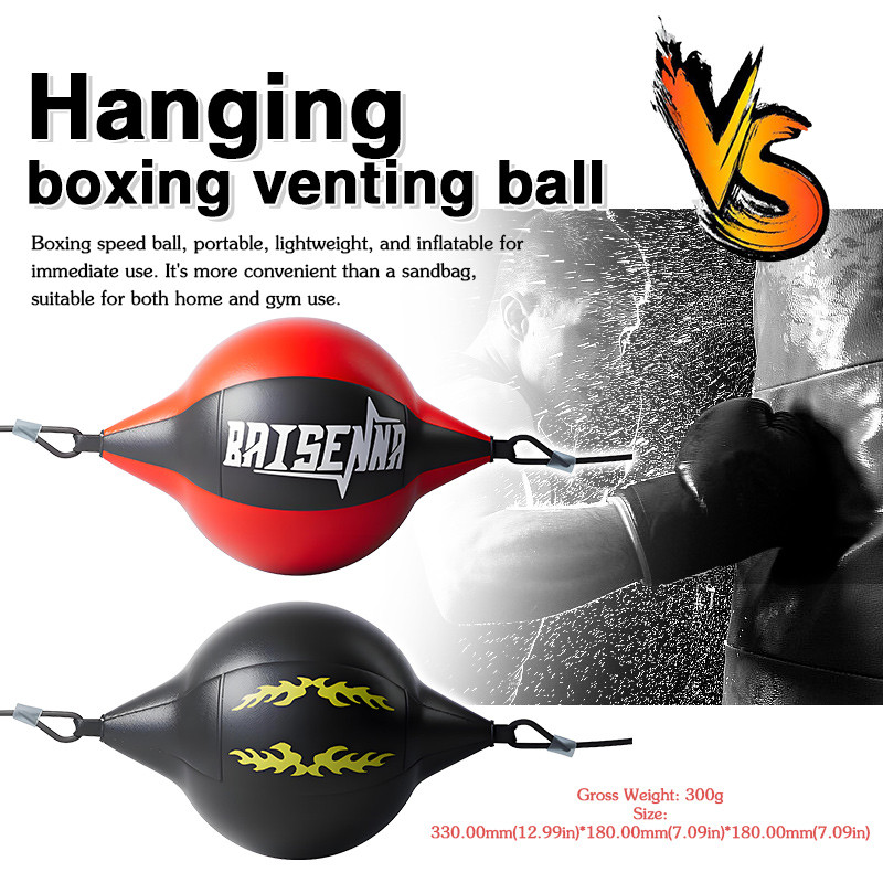 Training Reaction Speed Balls PU Leather Double End Muay Thai Punch ...