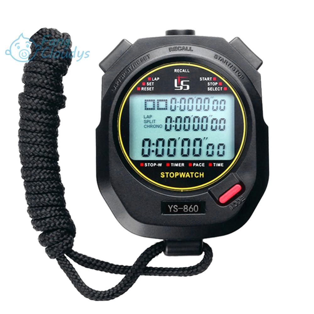 Handheld Digital Stopwatch Chronograph Sports Training Timer Stop Watch ...