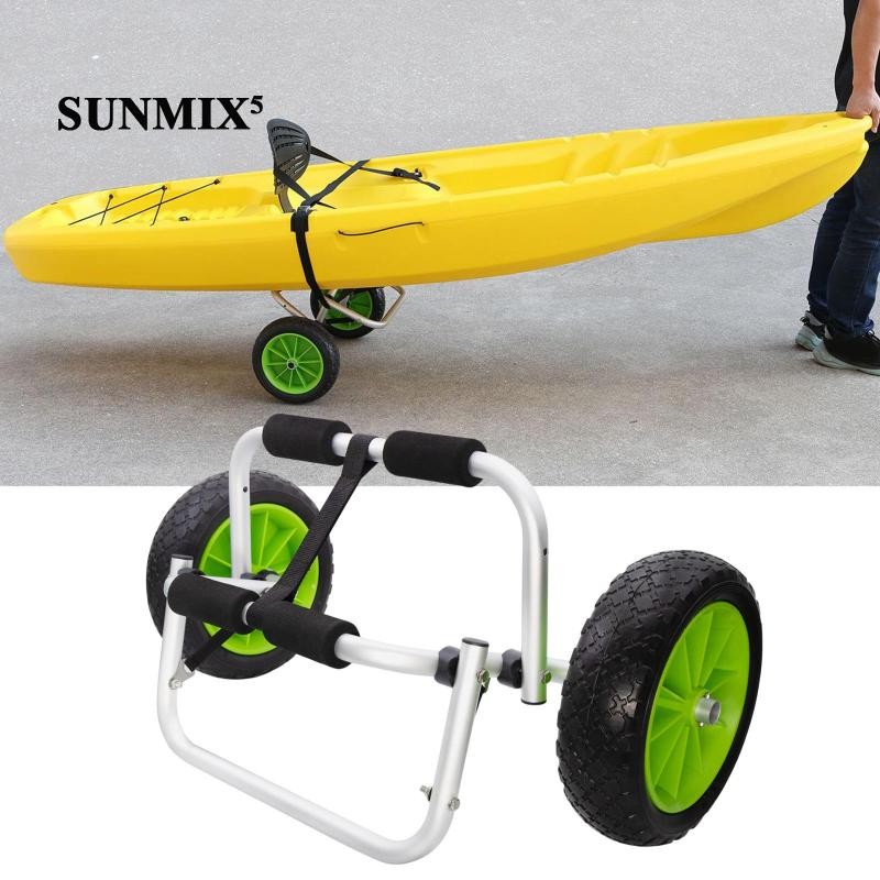 [ Foldable Kayak Cart Kayak Trailer Heavy Duty Transport Kayak Carrier ...