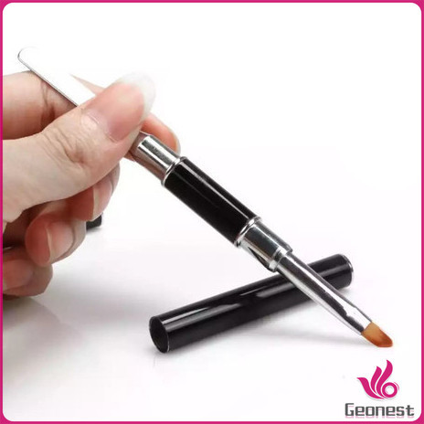 Geonest 1pc Dual Head Nail Art Brush Acrylic Poly UV Gel Extension ...