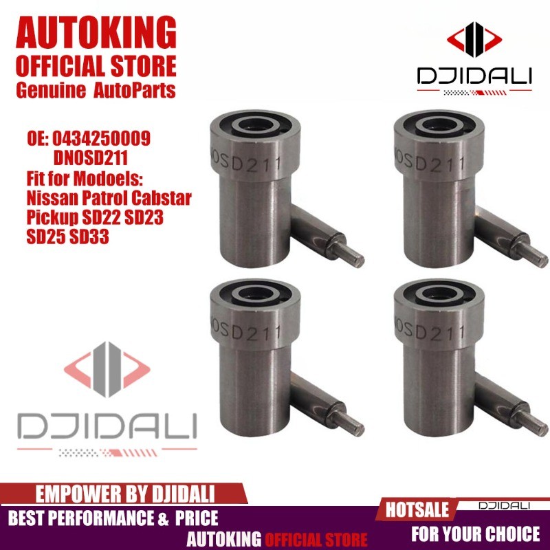 4PCS Diesel Fuel Injector Nozzle 0434250009 DN0SD211 For Nissan Patrol ...