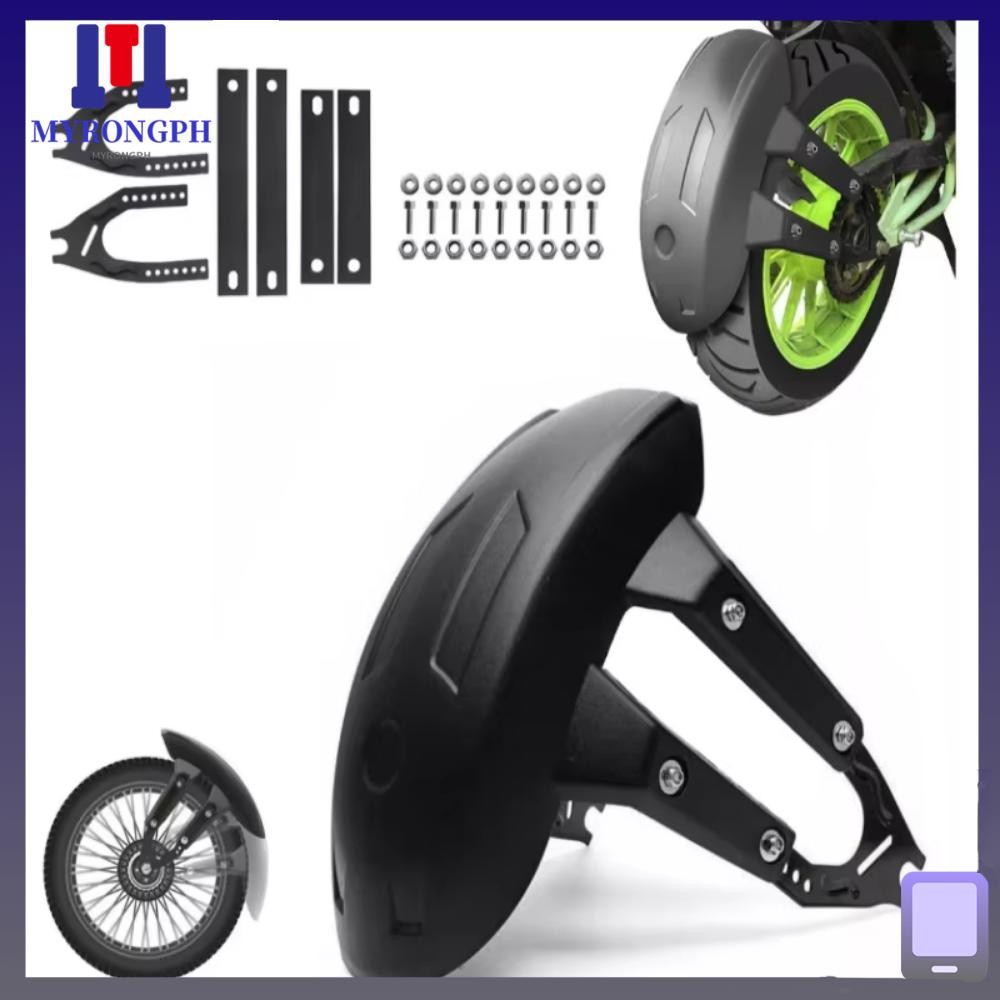 MYRONGPH Moto Splash Guard, Universal Black Motorcycle Mudguard, with ...