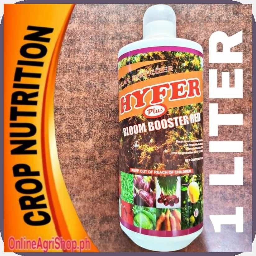 HYFER@Fw:PLUS_P%_E%BLOOM_C%BOOSTER_W&FOLIAR`G&FERTILIZER`T&(`v&1 LITER ...