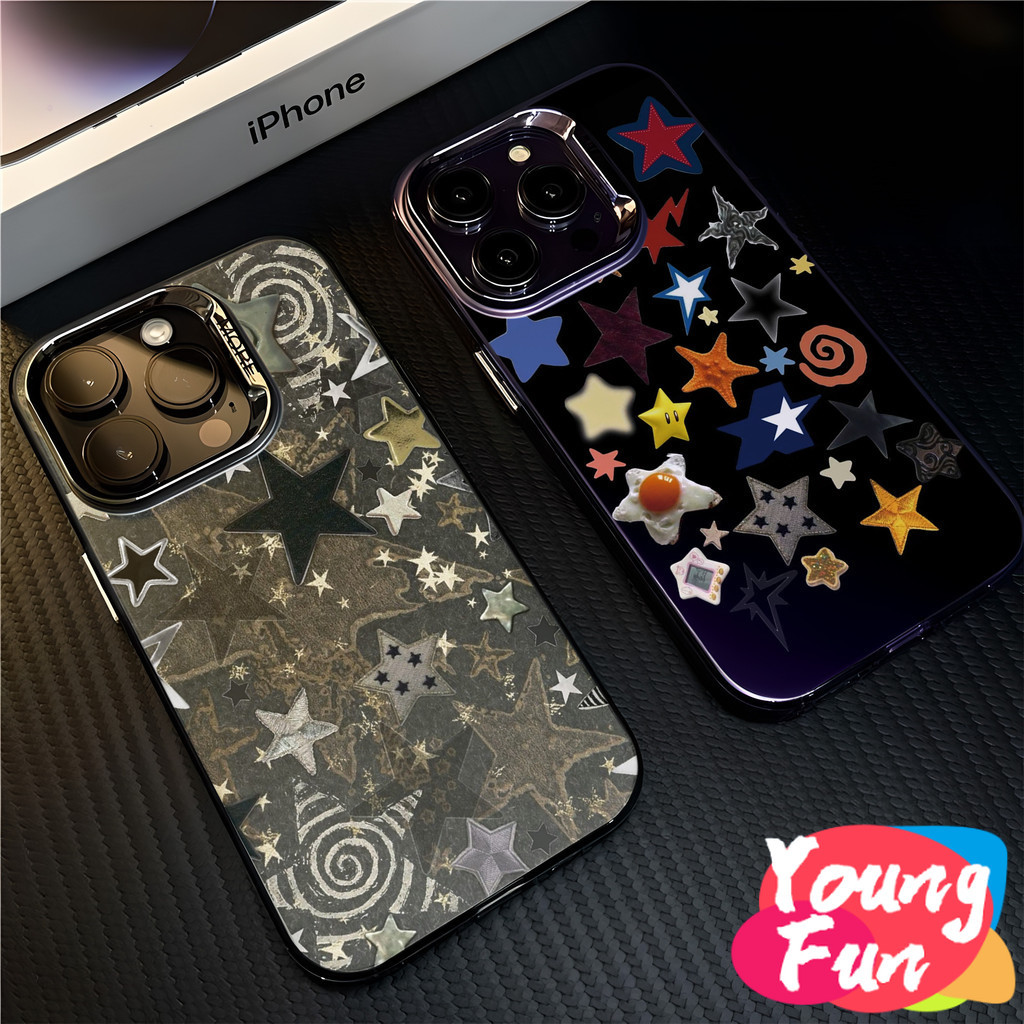 Ins Retro Star Case for Redmi Note 13 12 11 10 Pro Redmi 13C 10C 10 9A ...