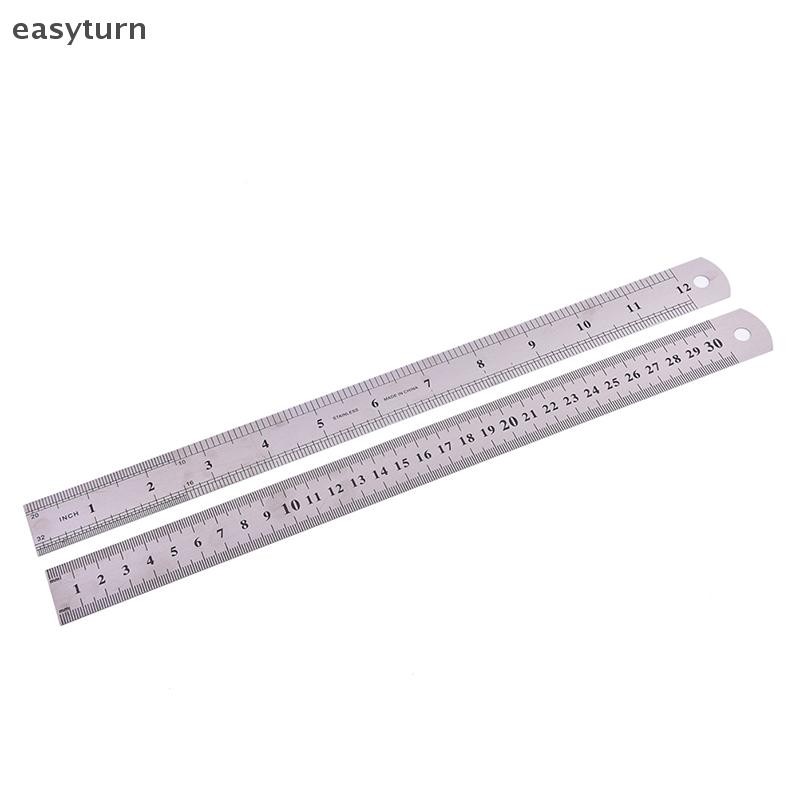 easyturn METAL RULER Stainless Steel Straight Edge Drawing Cutting Non ...