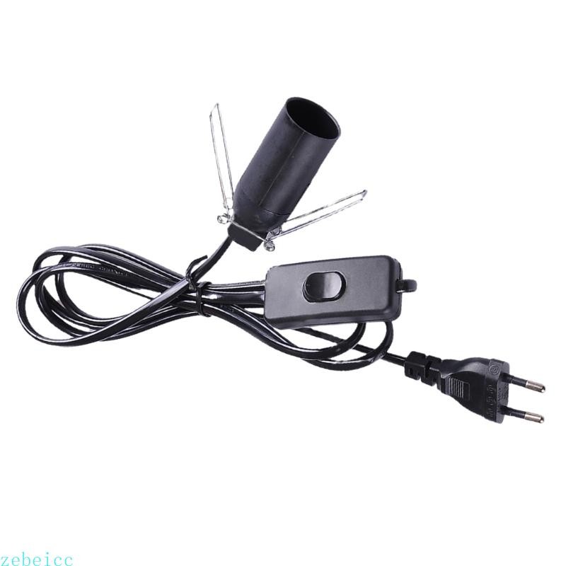 zebeicc 1 8M Switches E14 Lamp Base Electric Power Cord Lamp Base EU ...