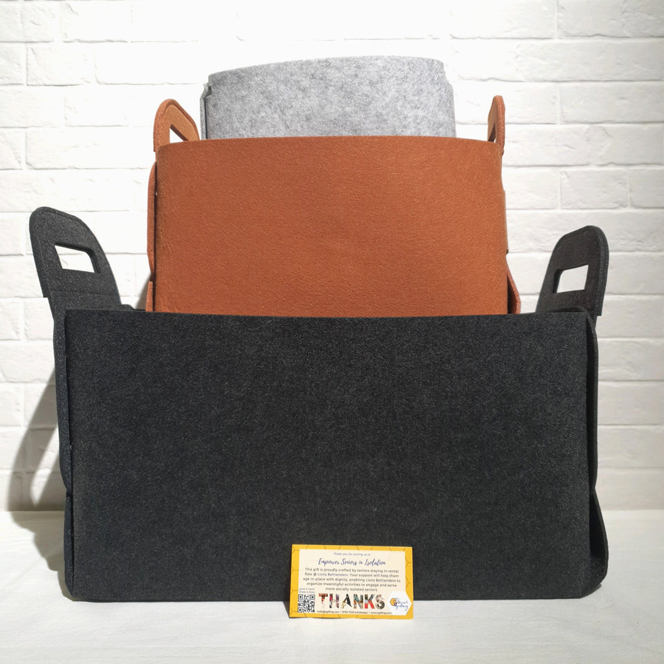 Felt Basket Organizer | Shopee Philippines