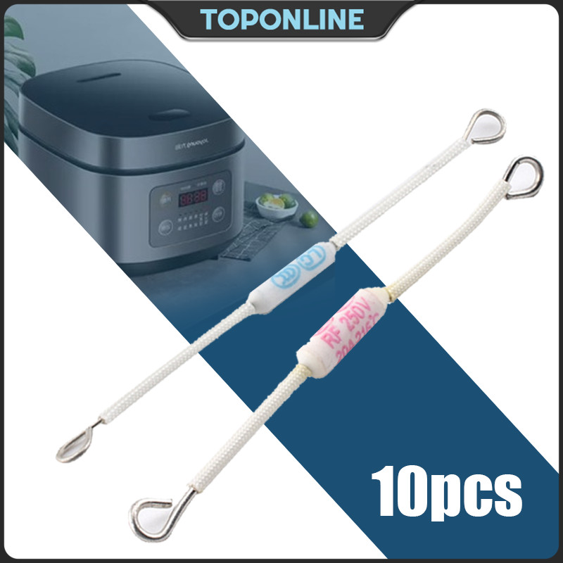 10Pcs Ceramic Temperature Fuse RF Thermal Fuse for Rice Cooker 250V 10A ...