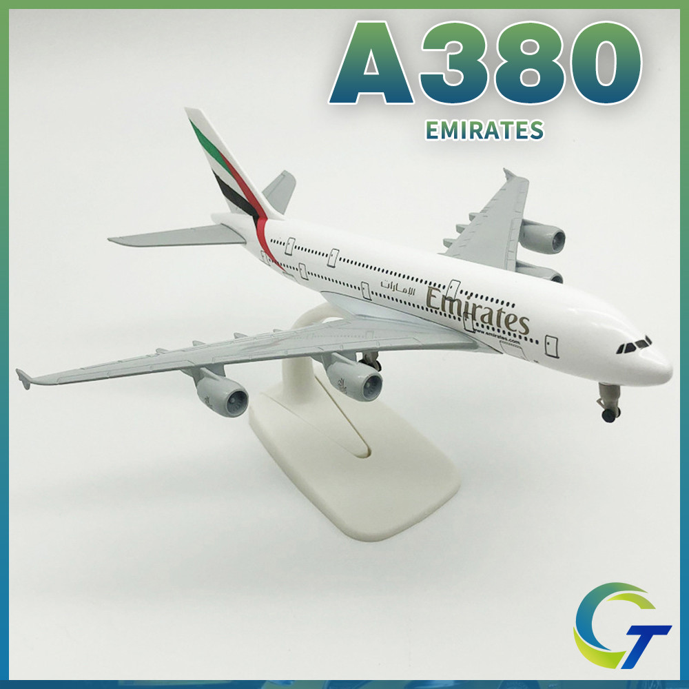 20cm Emirates Air A380 Metal Diecast Airplane Plane Model Aircraft Toys ...